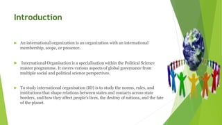 International organization | PPTX