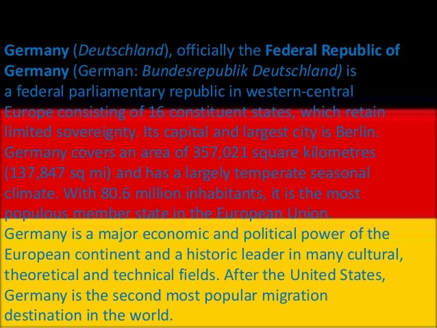 facts of Germany