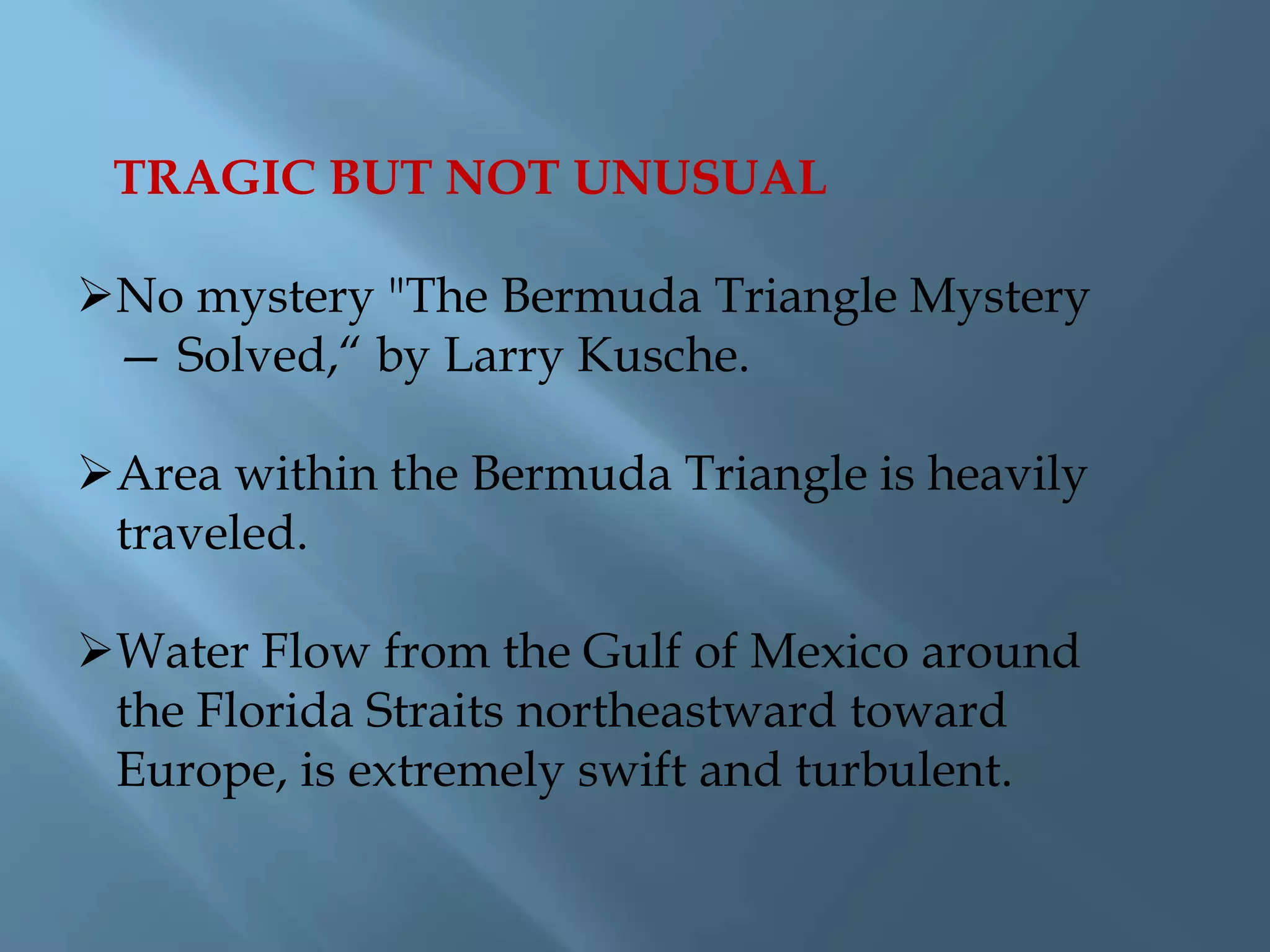 "Mystery Of Bermuda Triangle" | PPTX