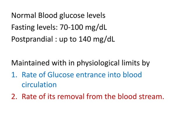 Regulation of blood glucose | PPTX