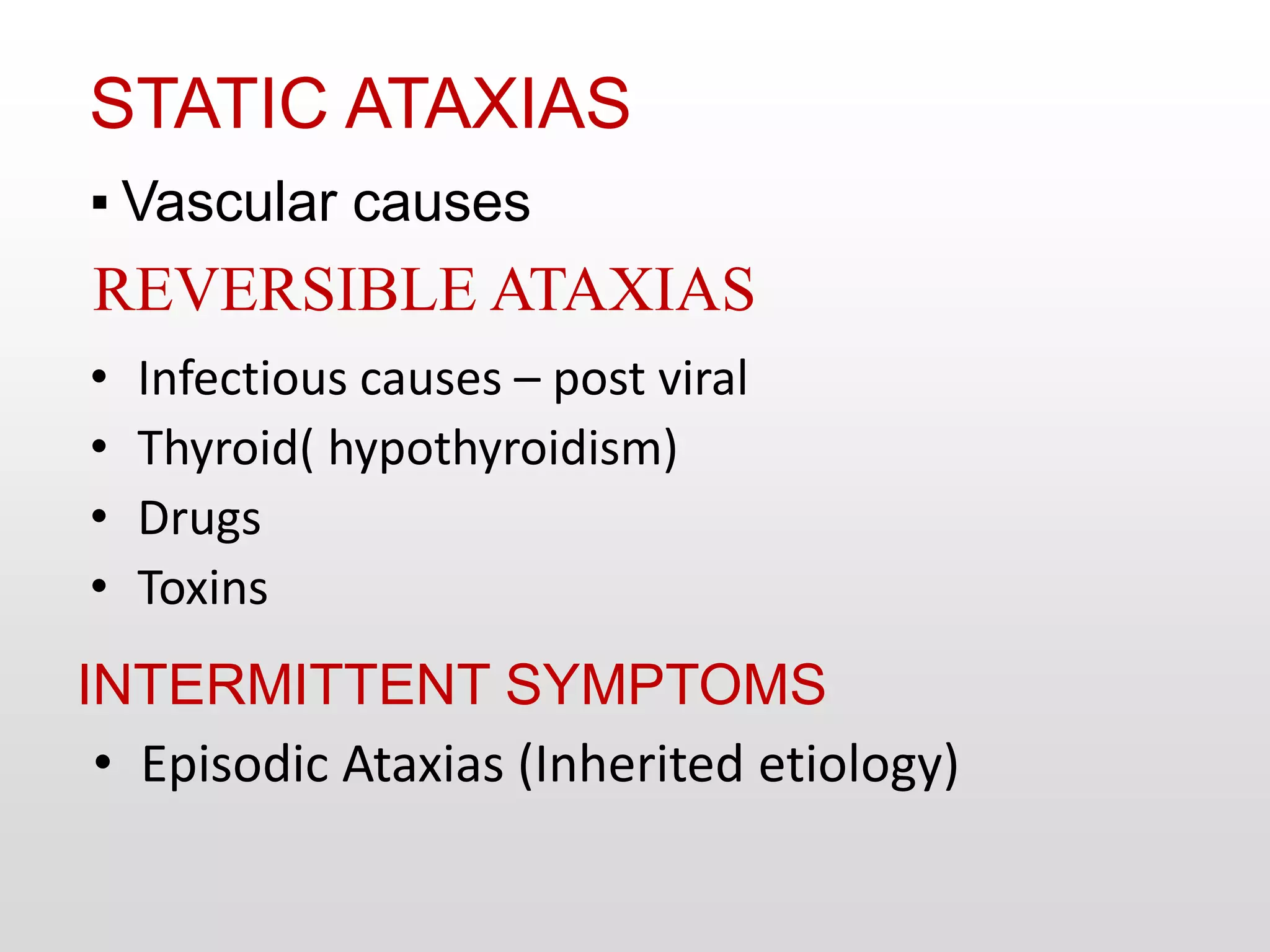 Ataxic disorders | PPTX