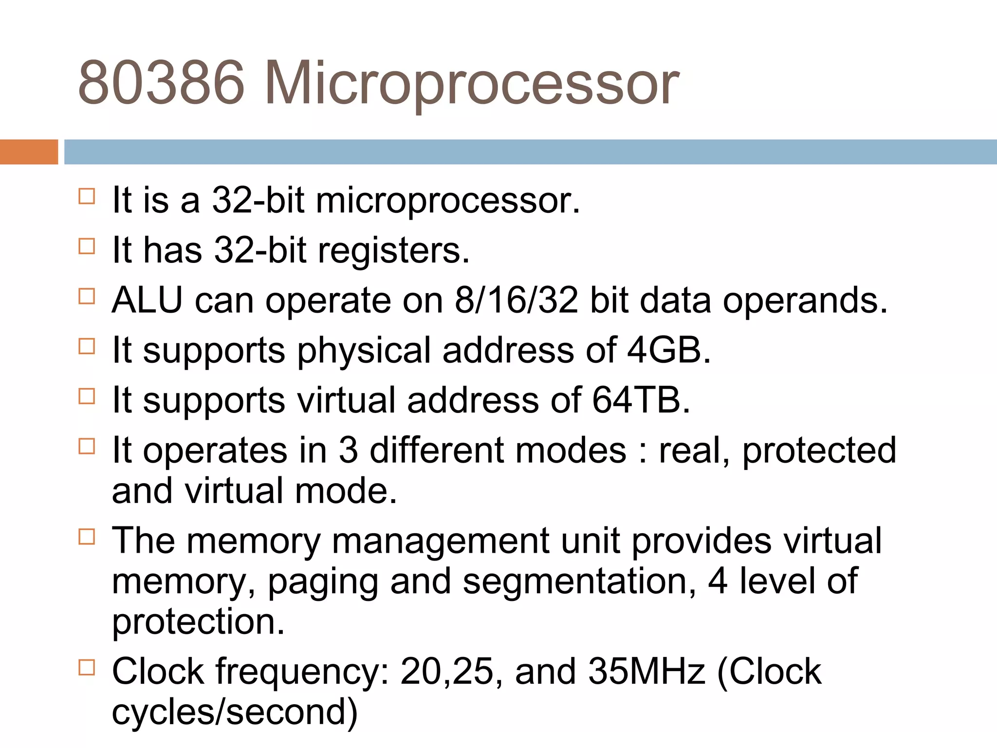 Microprocessors - 80386DX | PPT