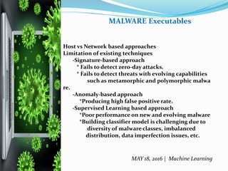 Malware Detection Using Machine Learning Techniques | PPTX