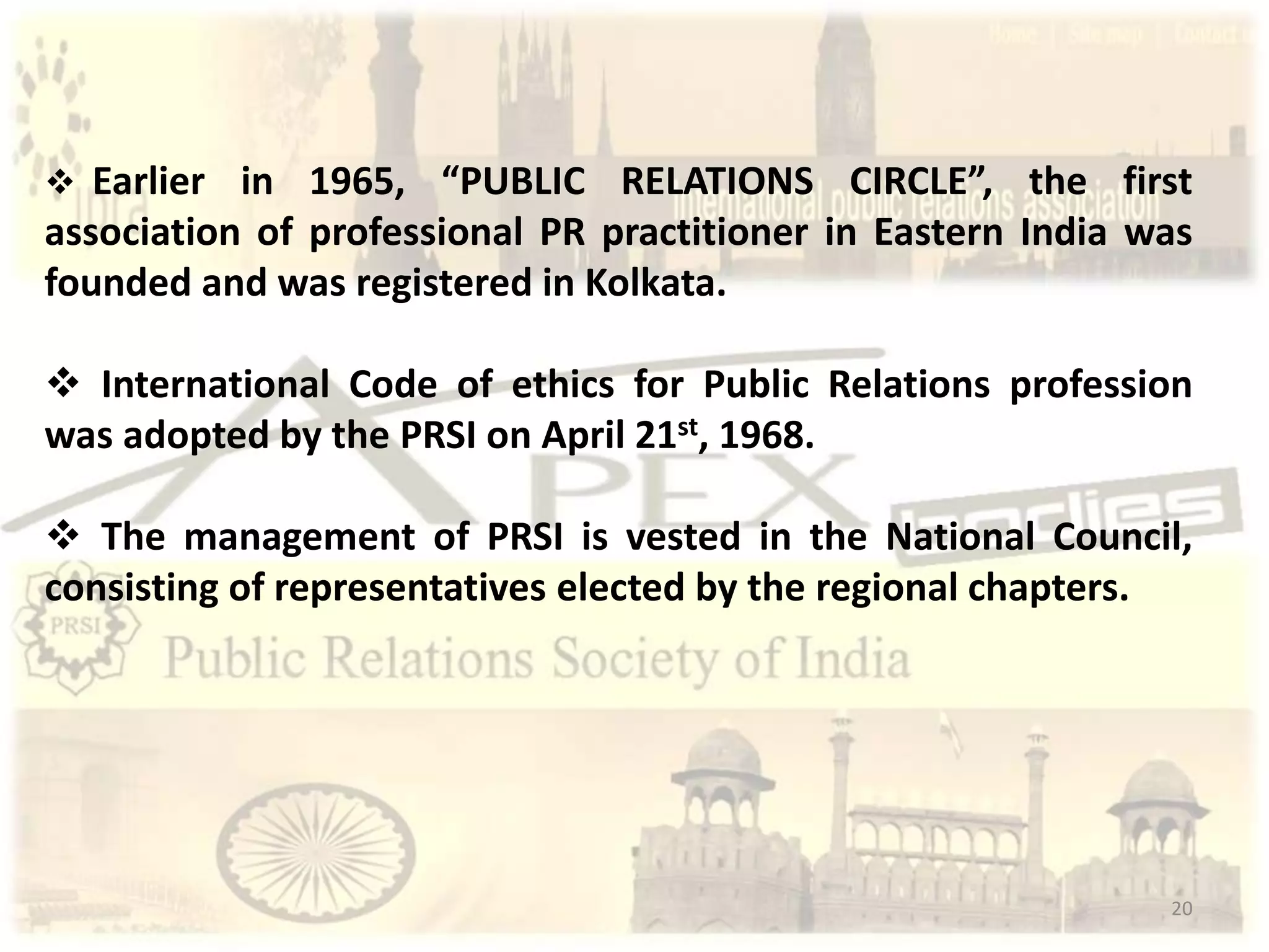 Apex Bodies of Public Relations(in india and Internationally) | PPTX