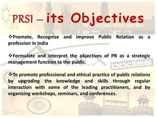 Apex Bodies of Public Relations(in india and Internationally) | PPTX