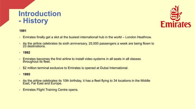 Emirates Strategy Analysis | PPTX