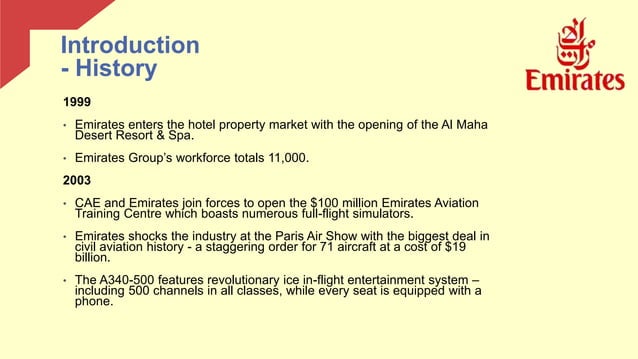 Emirates Strategy Analysis | PPTX