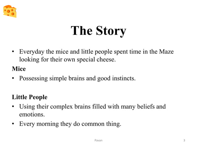 "who moved my cheese?" | PPTX