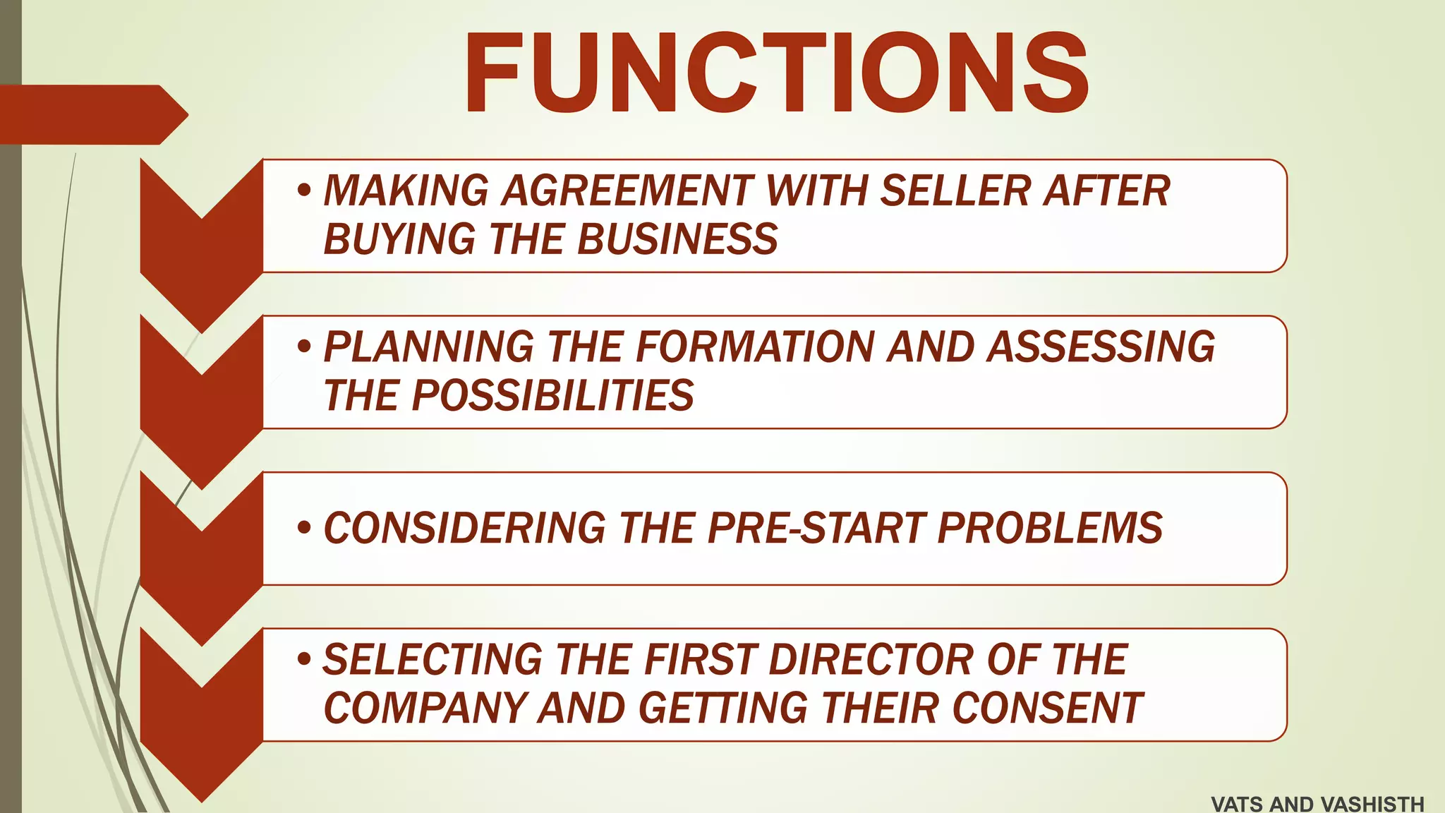 PROMOTERS OF COMPANY | PPTX