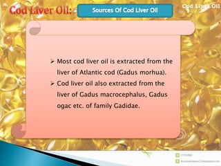 Cod Liver Oil | PPTX