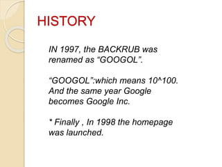 ppt on google v/s yahoo | PPTX