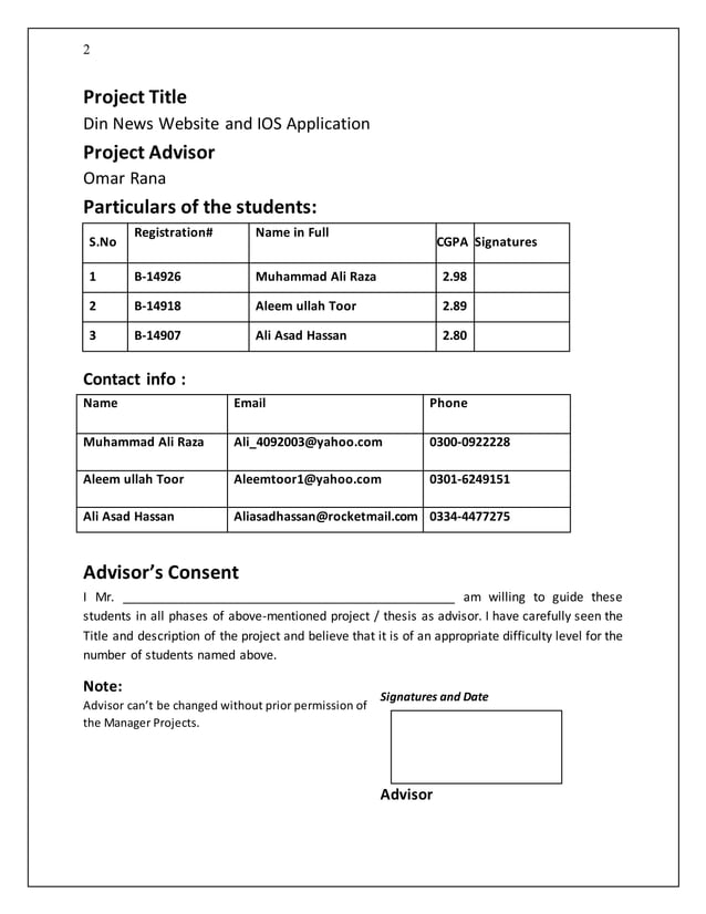BSCS FINAL PROJECT PROPOSAL | DOCX
