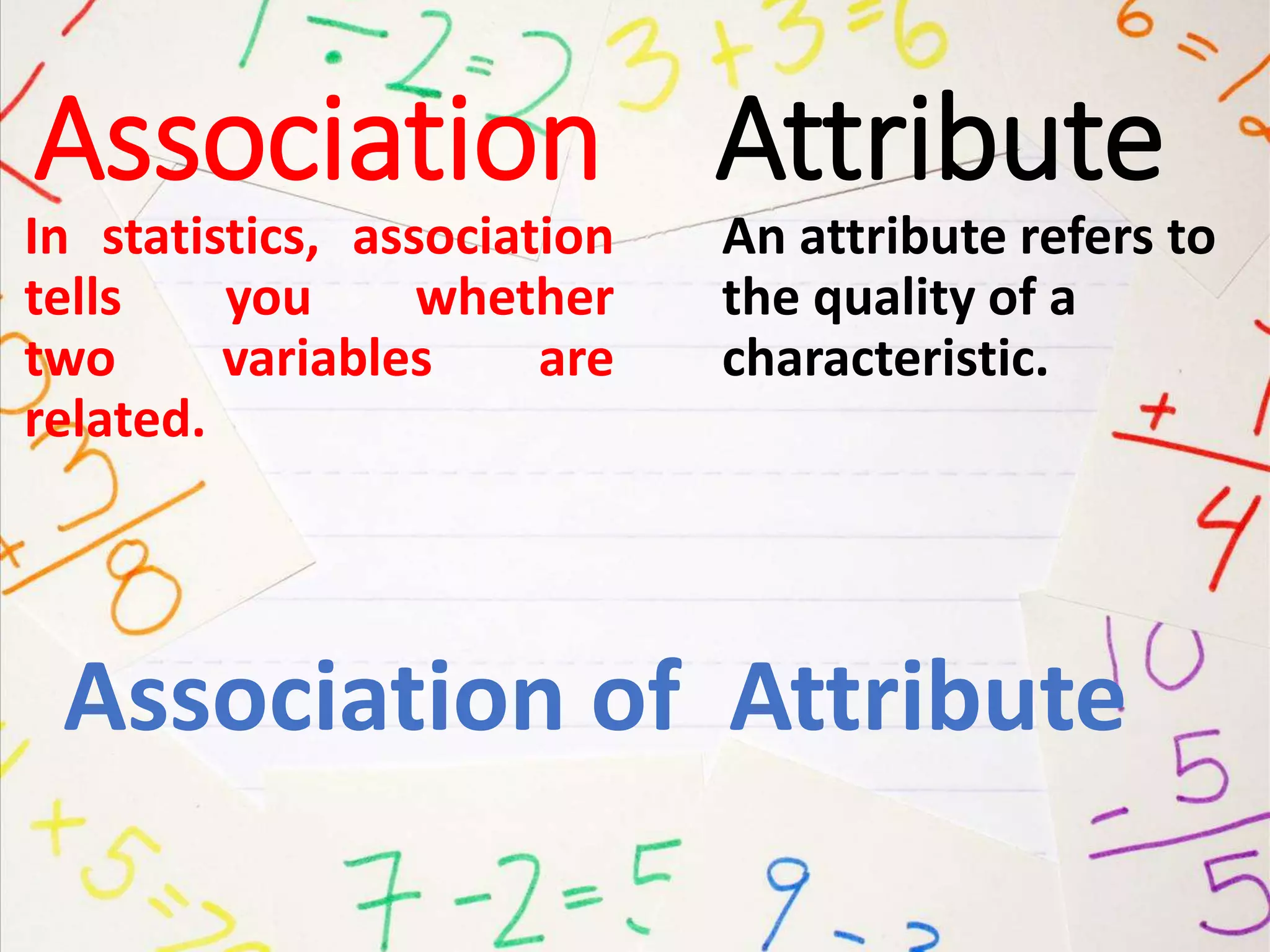 association of attributes | PPTX