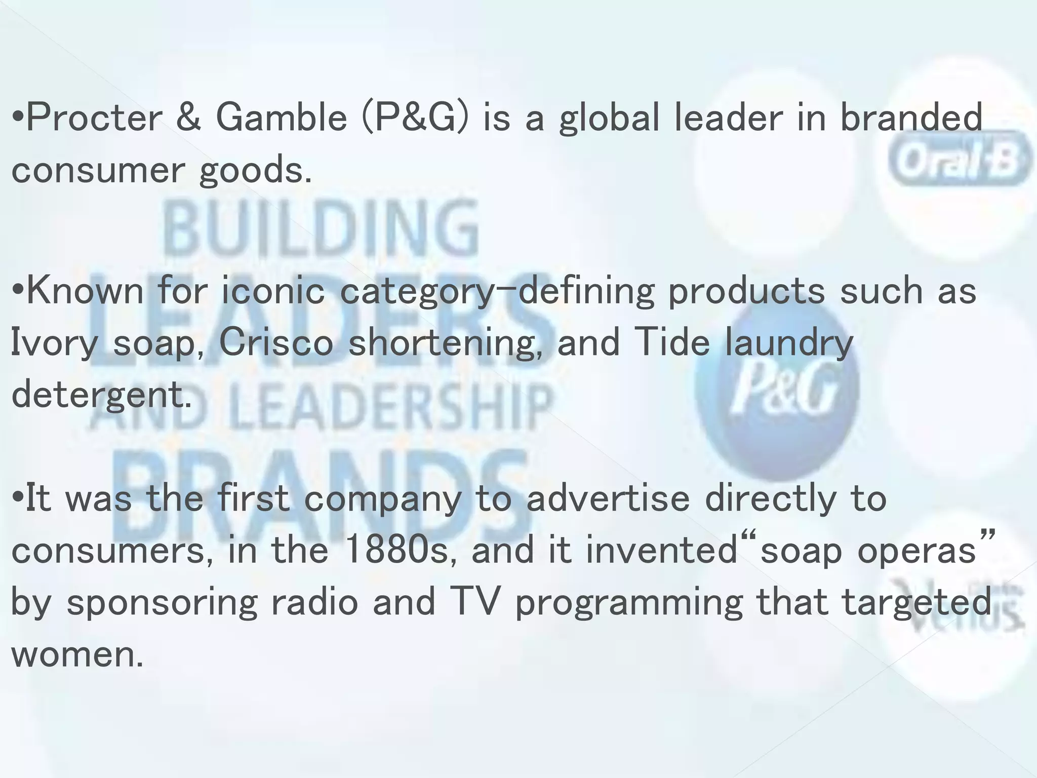 Procter & Gamble-Harvard Case Study | PPTX