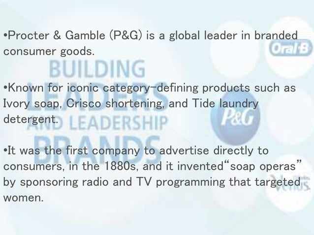 Procter & Gamble-Harvard Case Study | PPTX