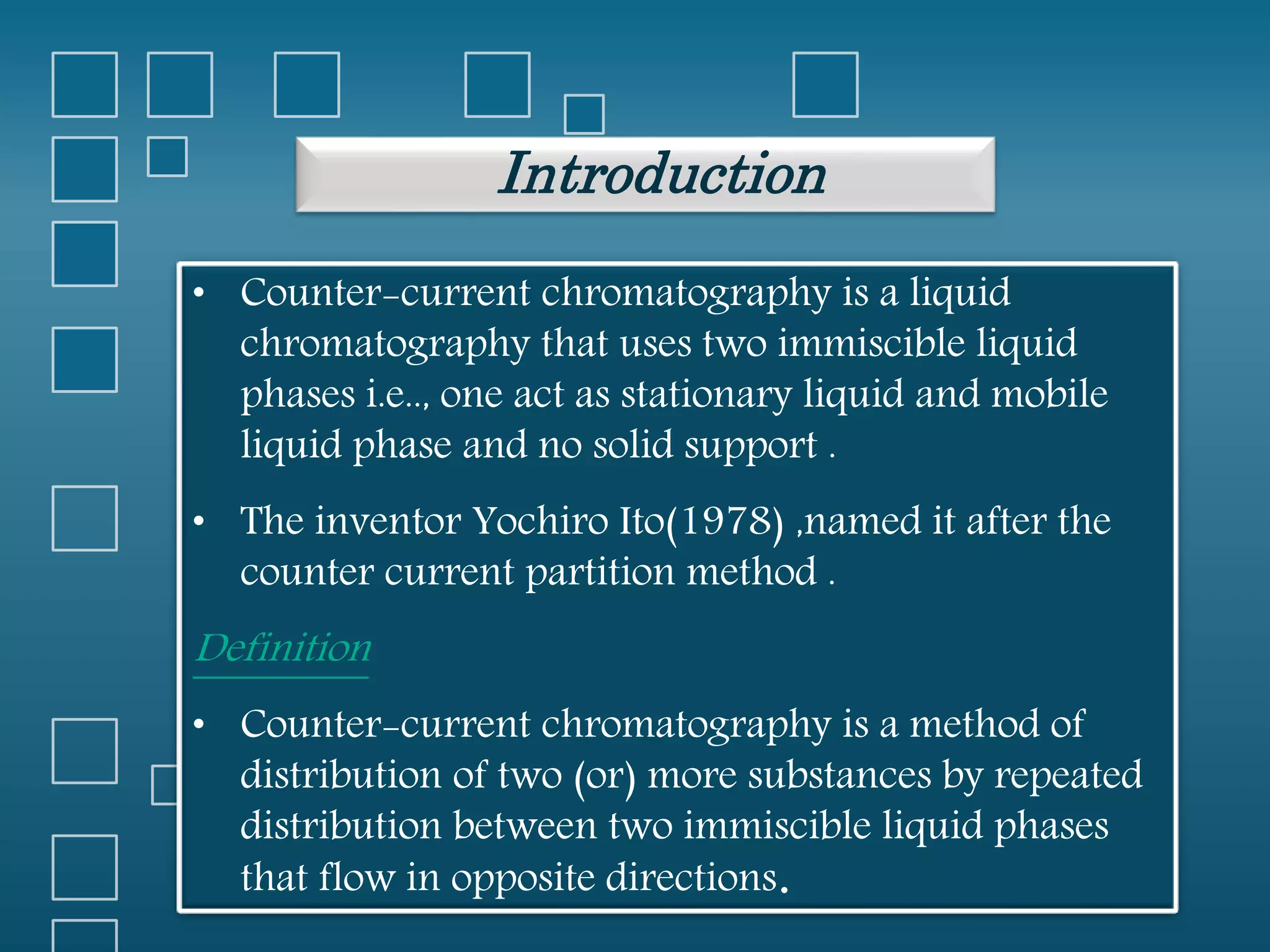 counter current chromatography | PPTX
