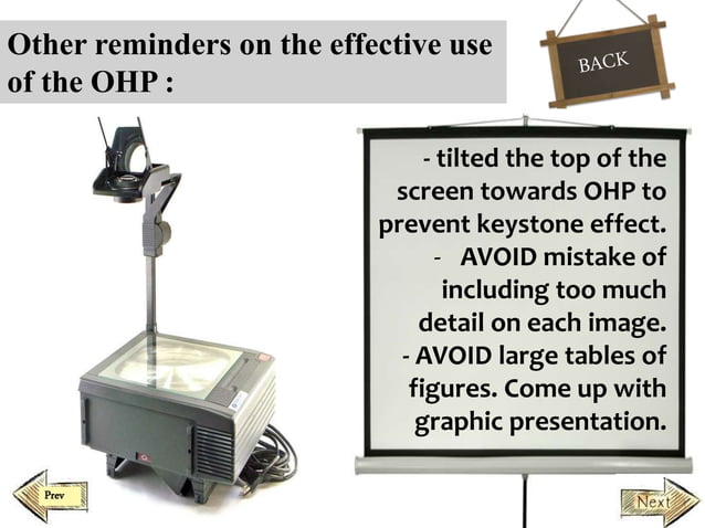 Maximizing the Use of Overhead Projector and the Chalkboard | PPTX