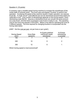 Engineering Economy (Practice Final Exam) | PDF