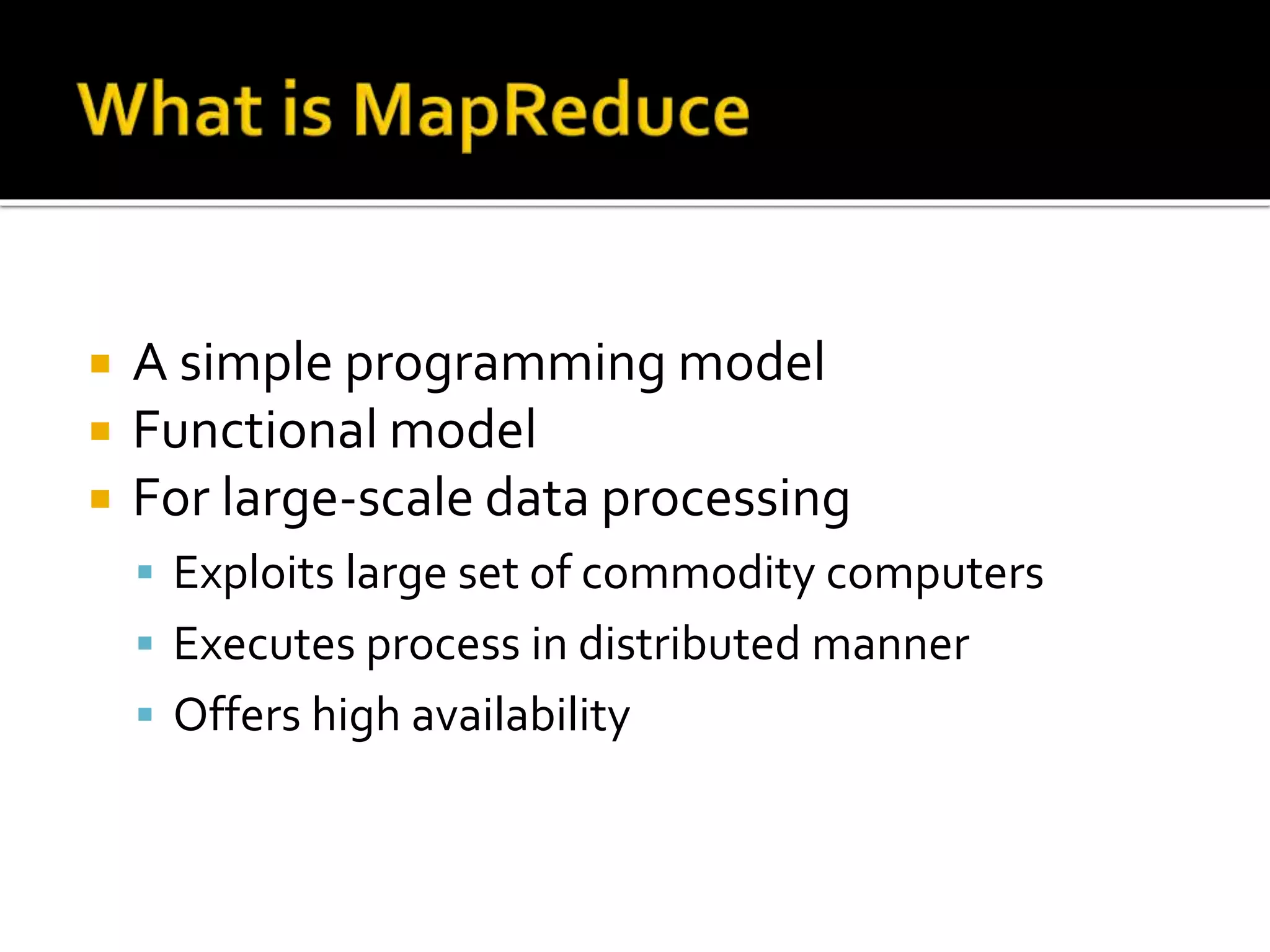 Map Reduce introduction (google white papers) | PPT