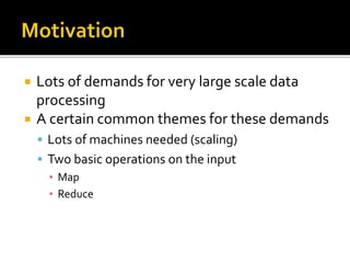 Map Reduce introduction (google white papers) | PPT