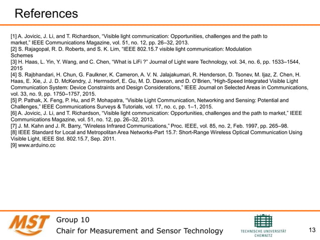 Implementation of Li-Fi using Arduino | PPTX | Computer Networking | Computing