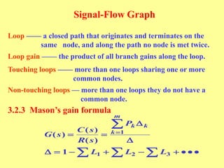 SIGNIFICANCE OF BLOCK DIAGRAM AND SIGNAL FLOW GRAPH IN CONTROL SYSTEM ...