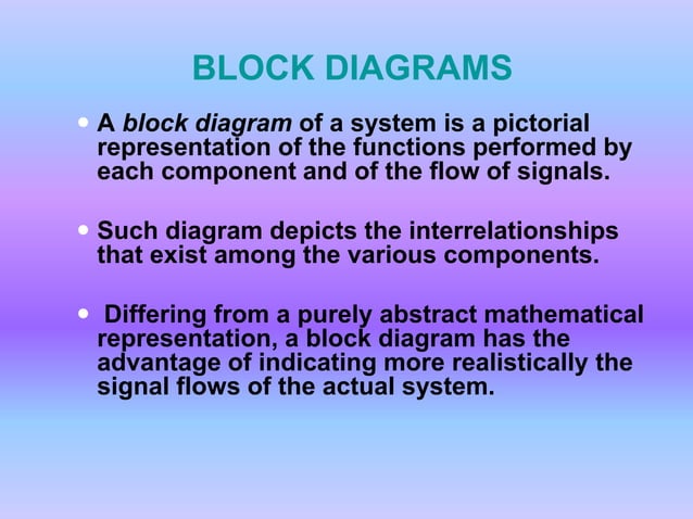 SIGNIFICANCE OF BLOCK DIAGRAM AND SIGNAL FLOW GRAPH IN CONTROL SYSTEM ...