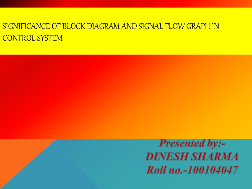 Difference Between Block Diagram And Signal Flow Diagram Sch