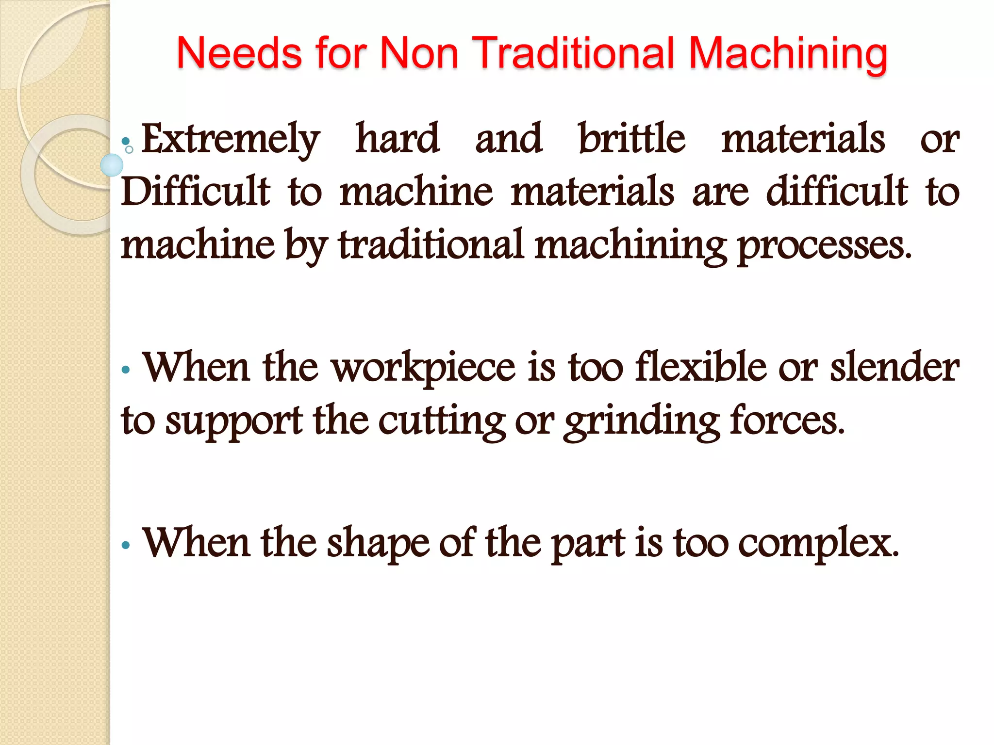 Non Conventional Machining Processes | PPT