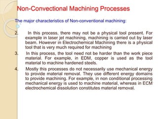 Non Conventional Machining Processes | PPT