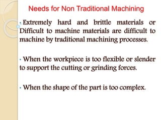 Non Conventional Machining Processes | PPT