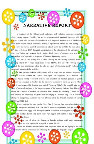 [Conalum ES] Portfolio Day ACR for quarter 2 | DOCX