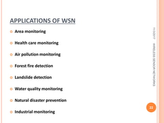 FUNDAMENTALS OF WSN | PPT