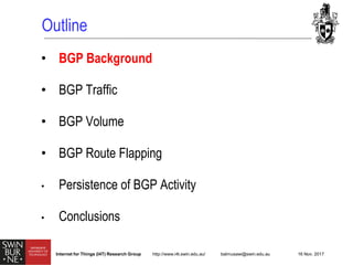 Recurrence Behaviour of BGP Traffic | PPT