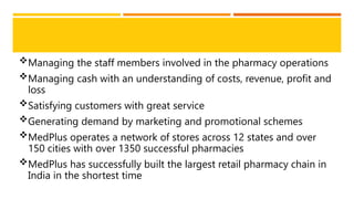 medplus supply chain management | PPTX