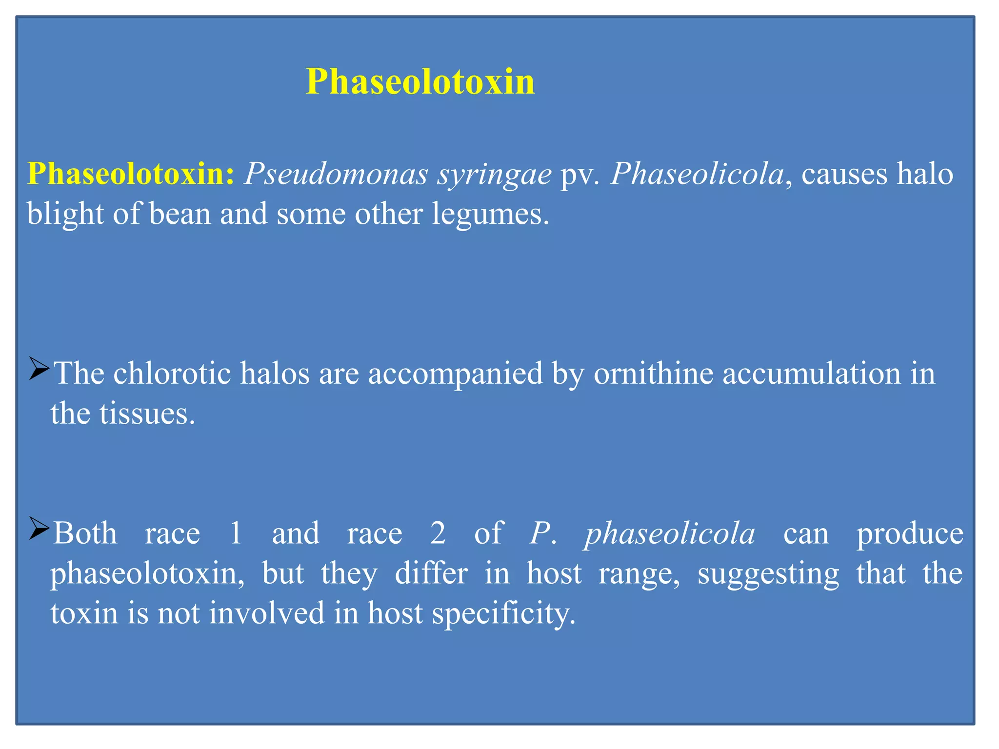Role of Toxins in Plant Pathogenesis | PPT