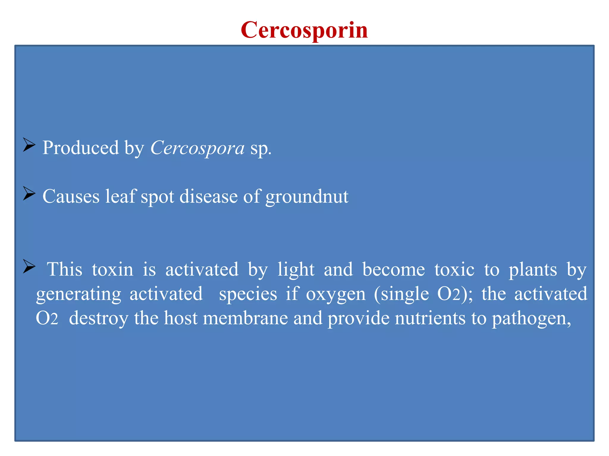 Role of Toxins in Plant Pathogenesis | PPT