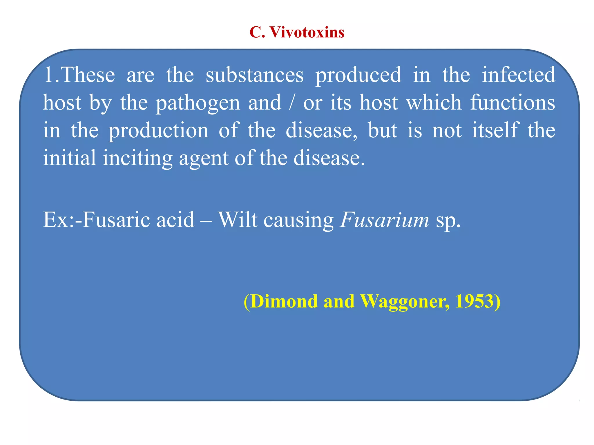 Role of Toxins in Plant Pathogenesis | PPT