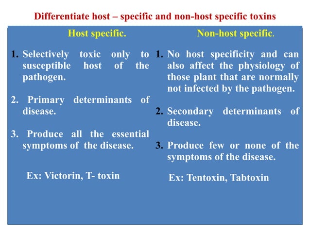 Role of Toxins in Plant Pathogenesis | PPT