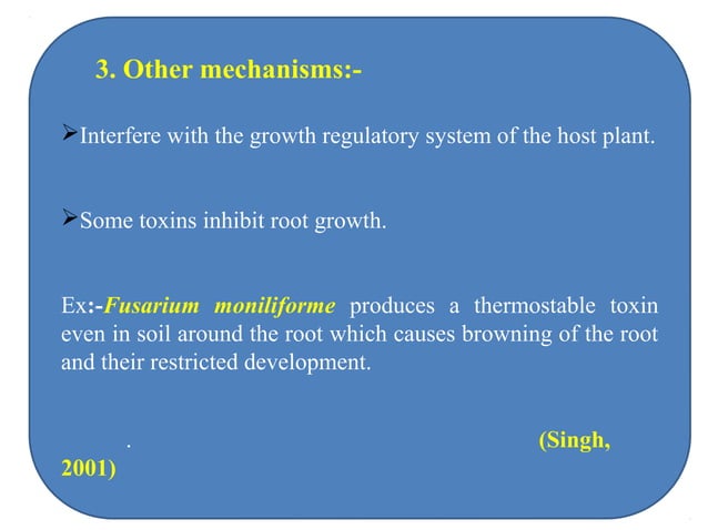 Role of Toxins in Plant Pathogenesis | PPT