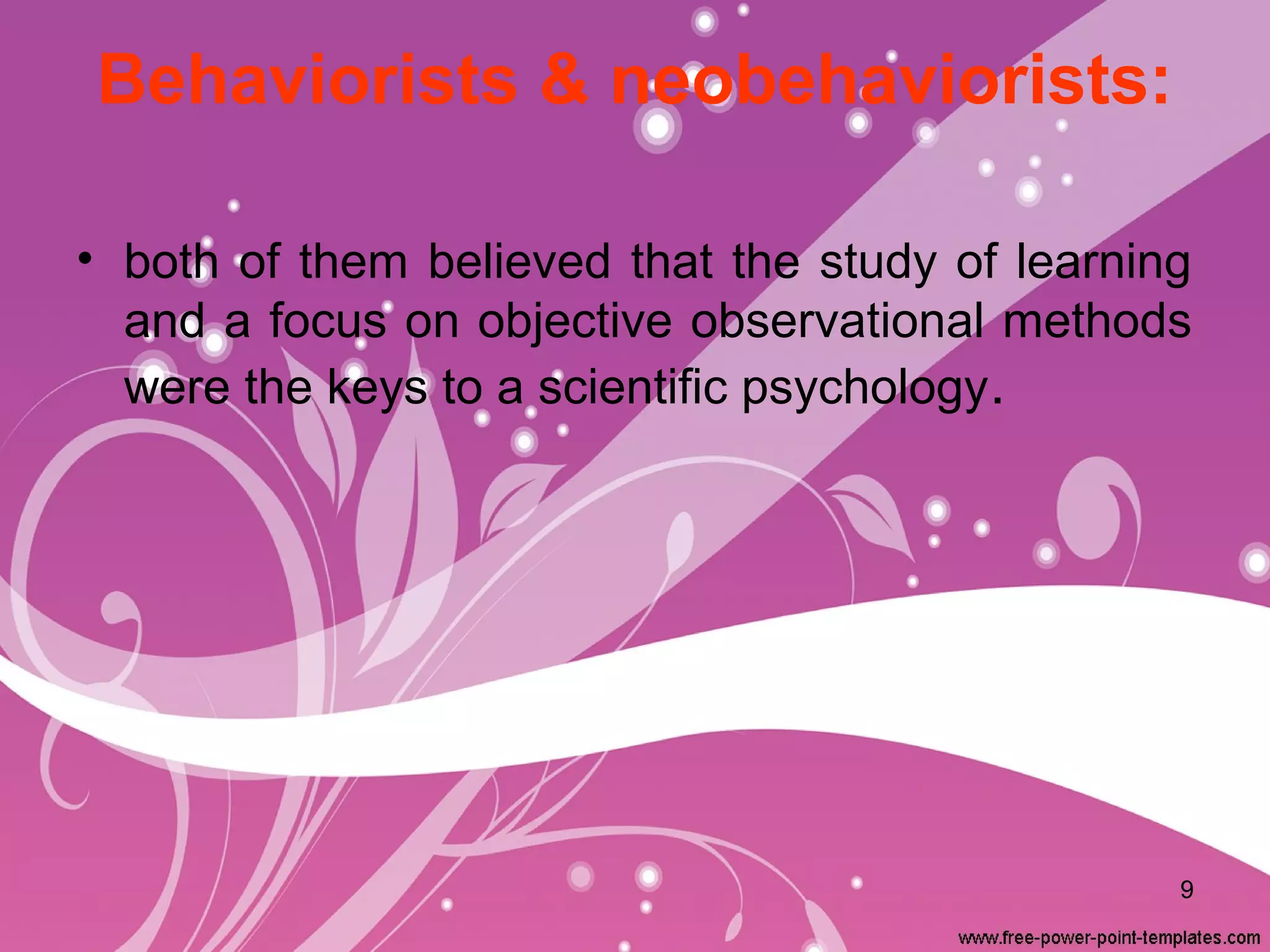 Neobehaviourism | PPT