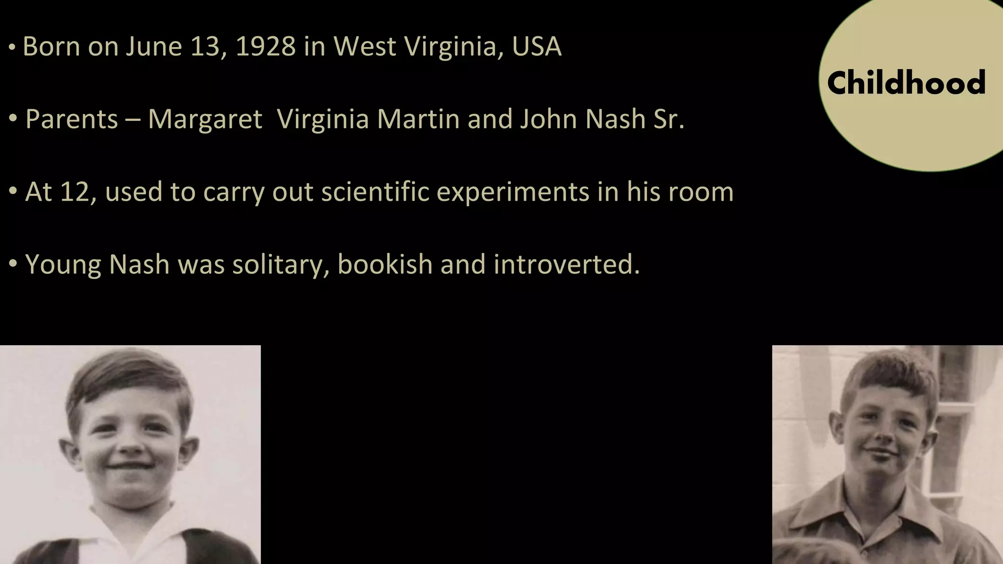 John Forbes Nash- biography | PPTX