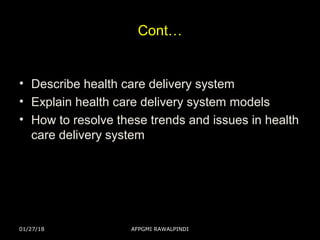 trends and issue in health care delivery system | PPT