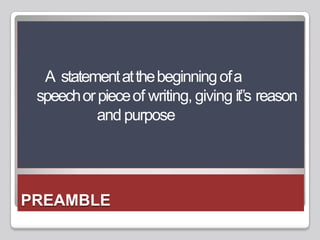constitution, preamble, fundamental rights and duties | PPTX