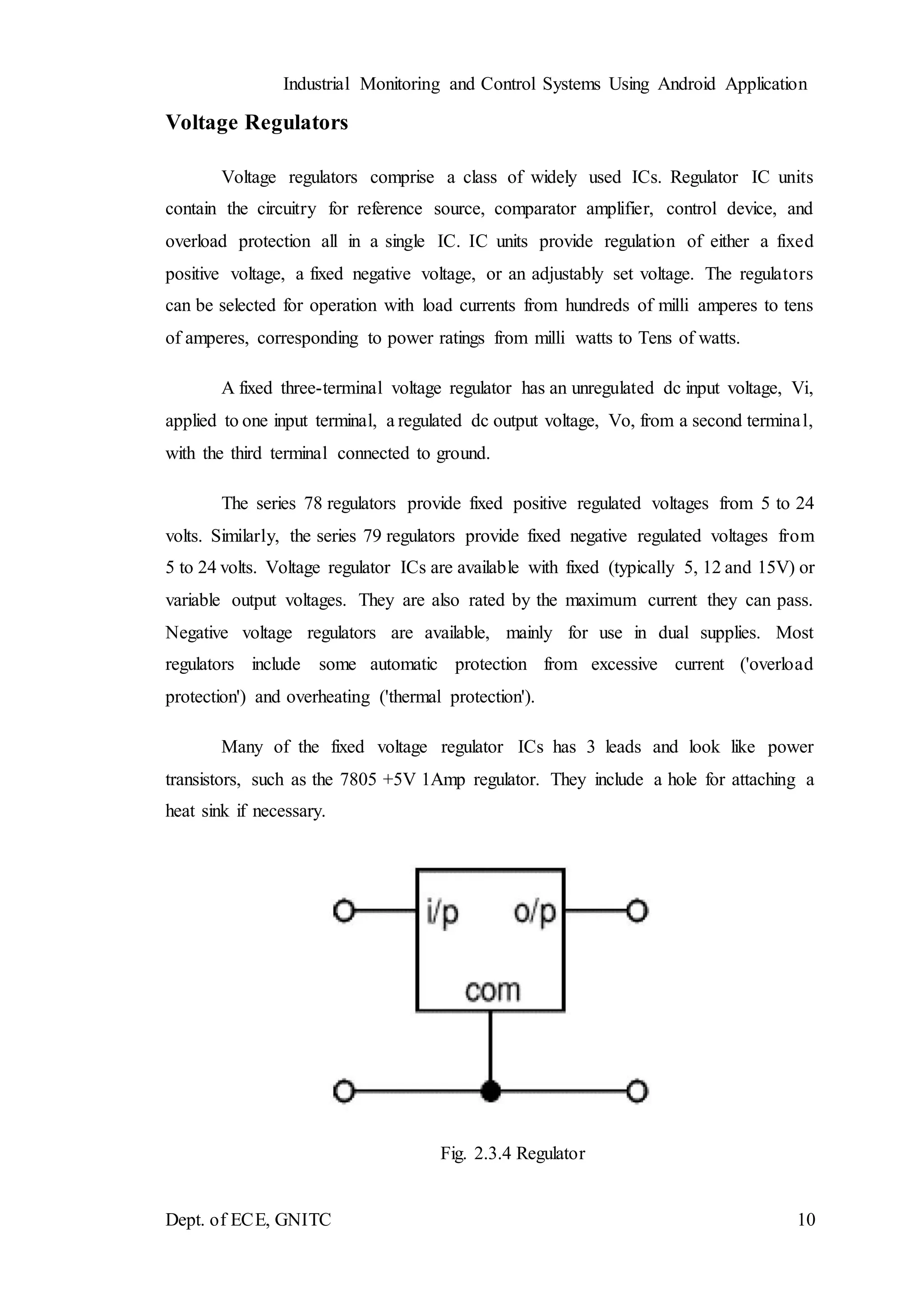 Industrial Monitoring And Control System Using Android Application Docx