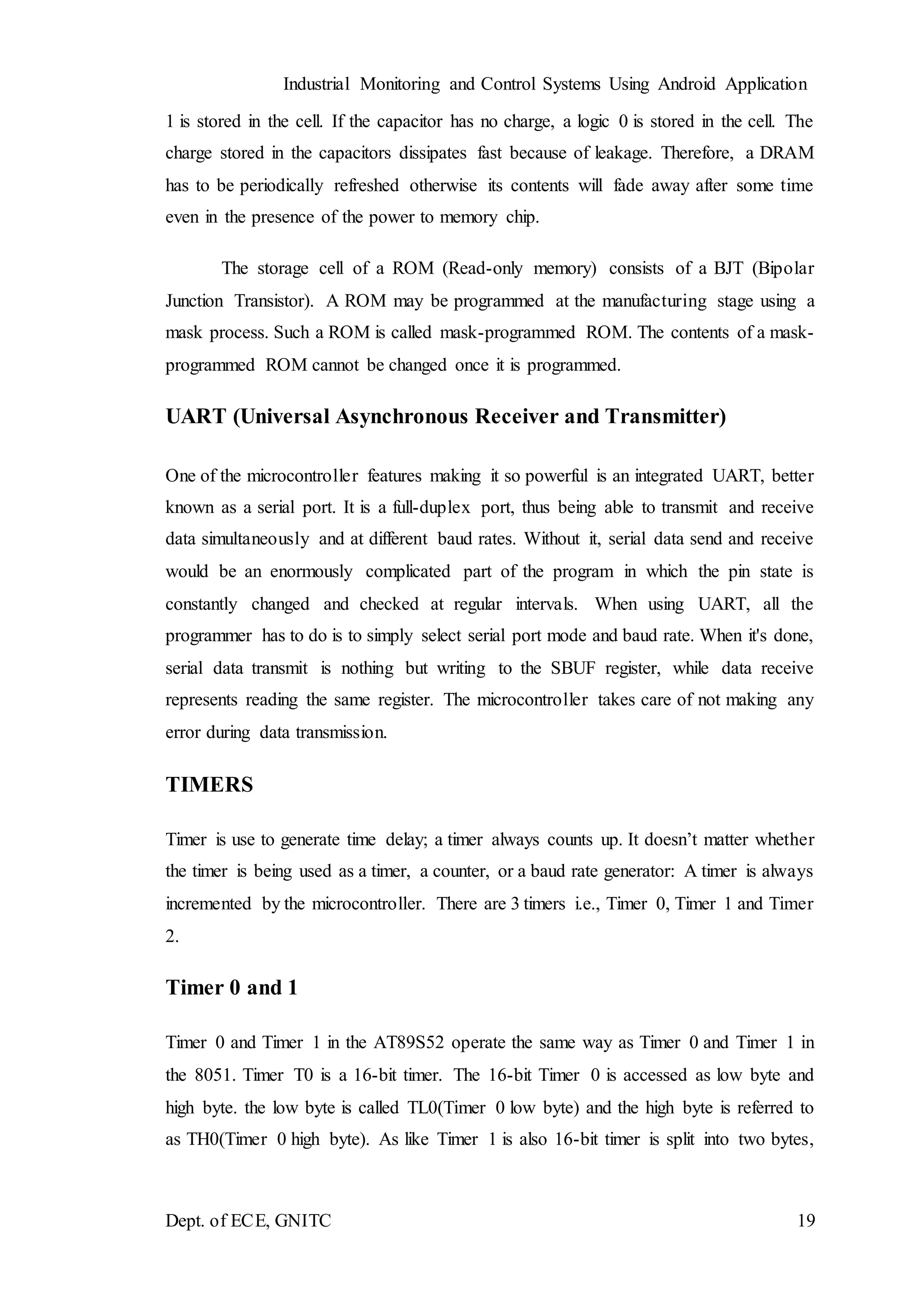 Industrial Monitoring And Control System Using Android Application Docx