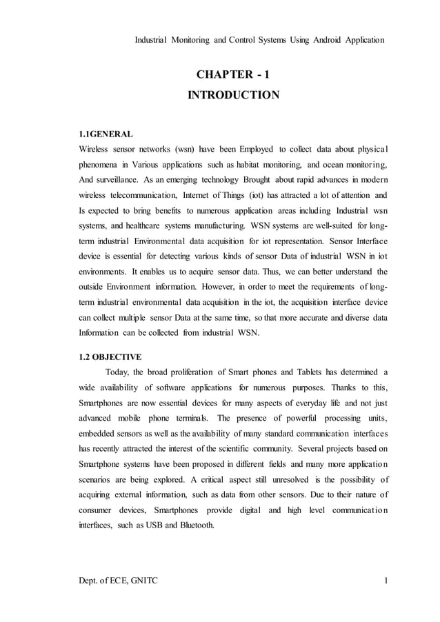 Industrial Monitoring And Control System Using Android Application Docx Operating Systems