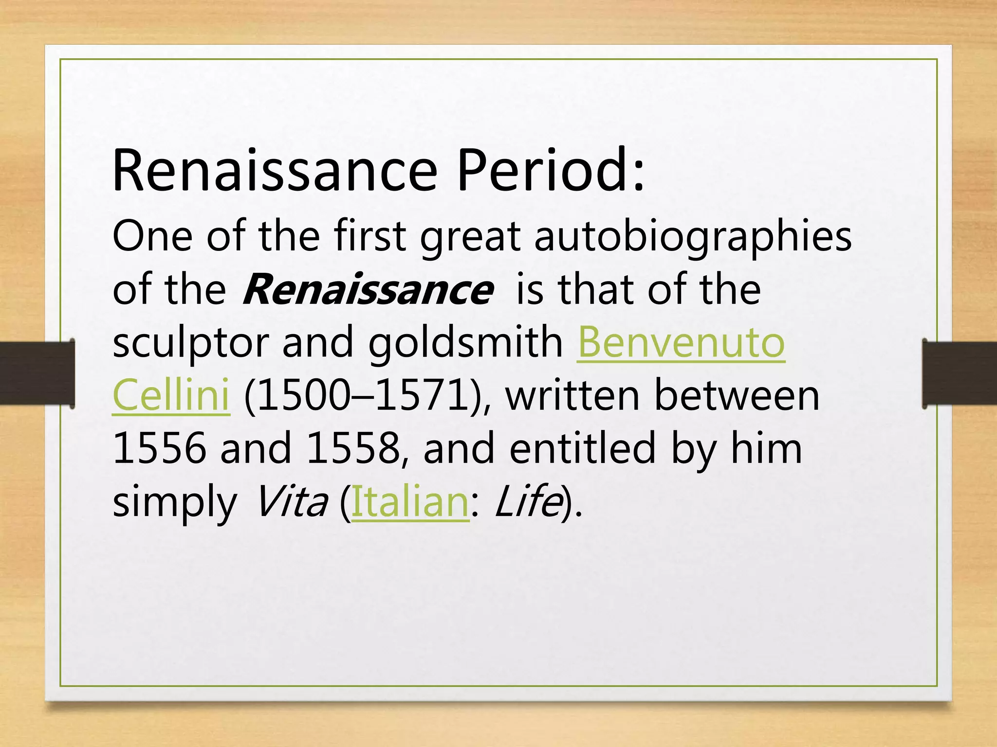 Autobiography and biography | PPTX