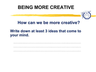Creative Thinking & Critical Problem Solving | PPT