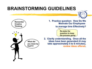 Creative Thinking & Critical Problem Solving | PPT